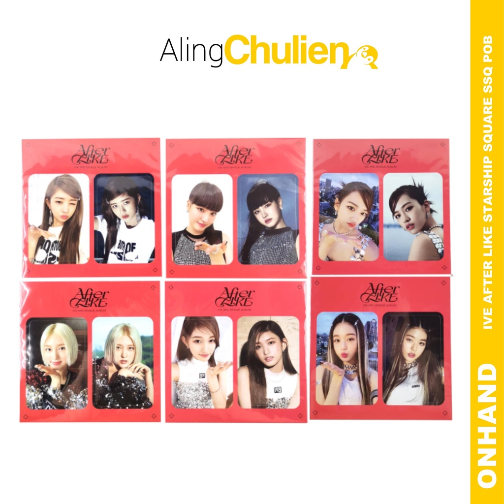 IVE After Like KTOWN4U Starship Square SSQ Official Preorder Benefit POB Photocard | Shopee ...