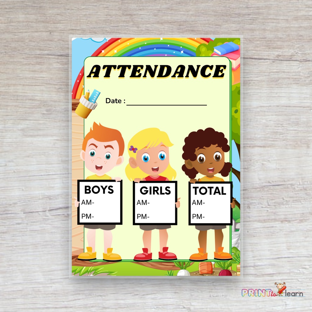 Classroom data laminated wall decor charts Attendance, Enrollment data ...
