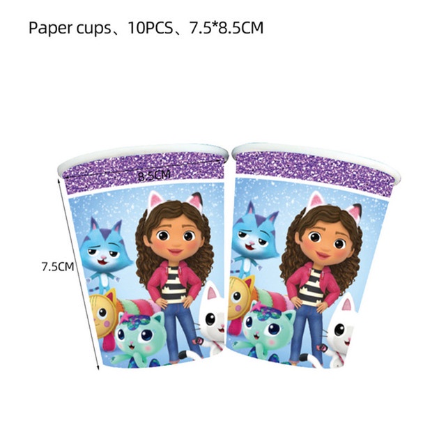 Gabby Dollhouse Birthday Decorations Balloons Arch Kit Cat Theme Set