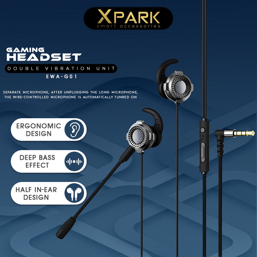 Game Vibrating Earphone (Gaming Headset) EWA-G01: 3.5mm Double moving ...