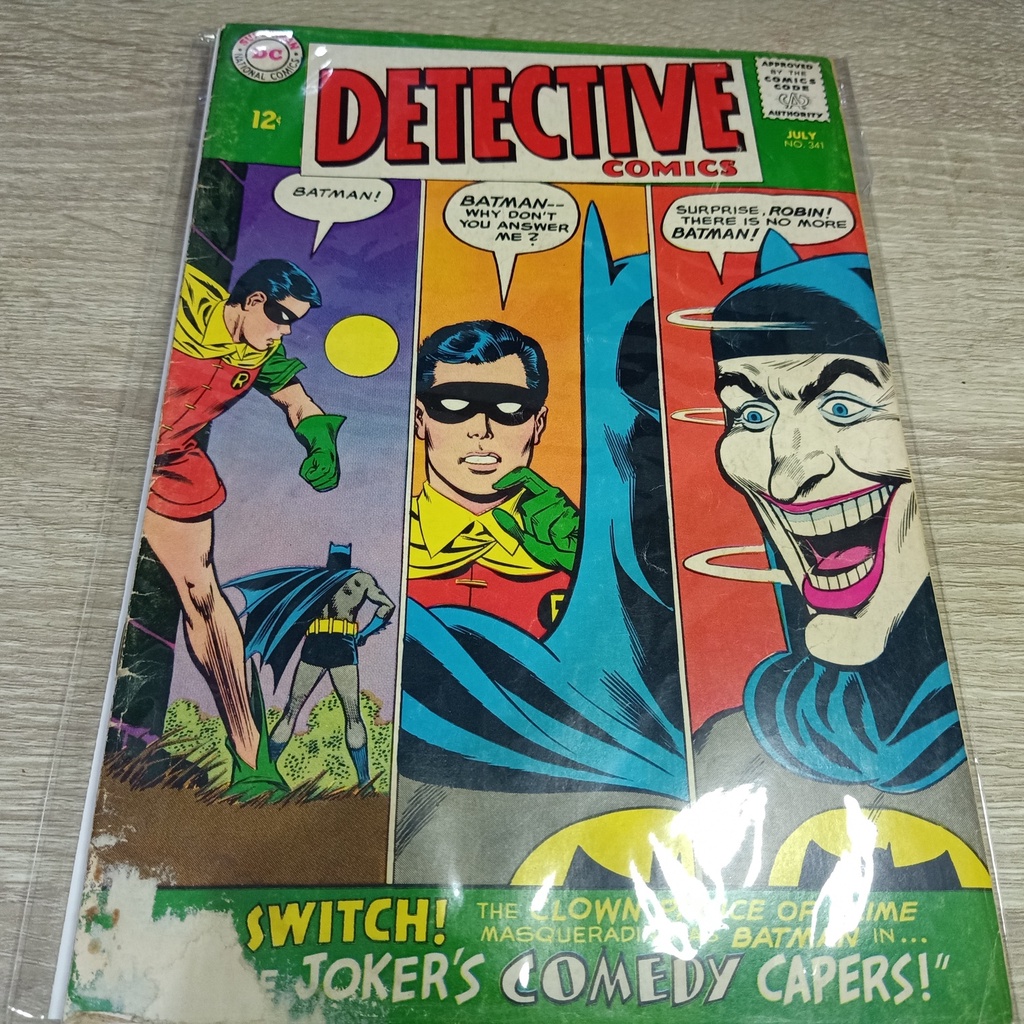 Detective Comics #341 (1965) -Poor condition half page torn (affects ...