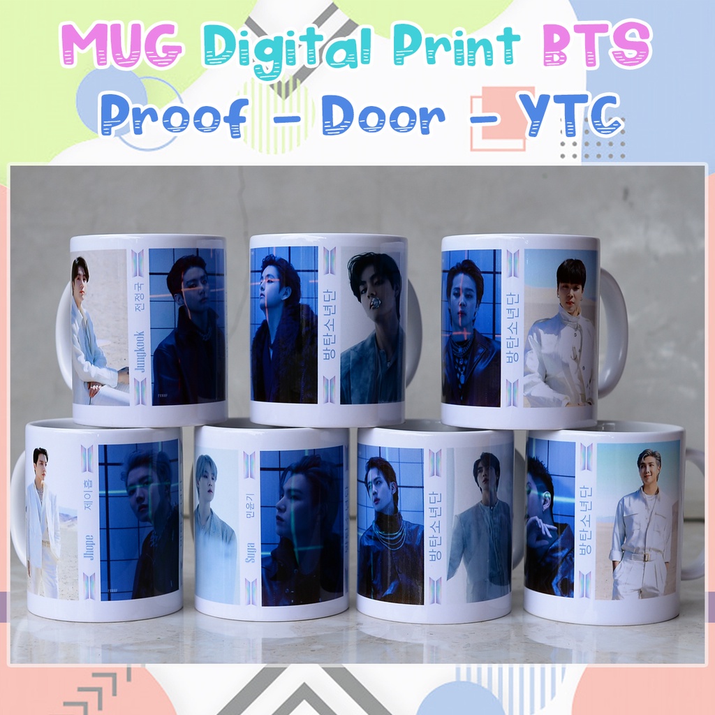 Mug BTS Proof Door Yet to Come Glass Print Kpop Merch Jungkook Taehyung ...