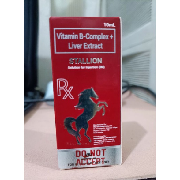 STALLION VITAMIN B-COMPLEX + LIVER EXTRACT 10ml (sold 1bottle) | Shopee ...