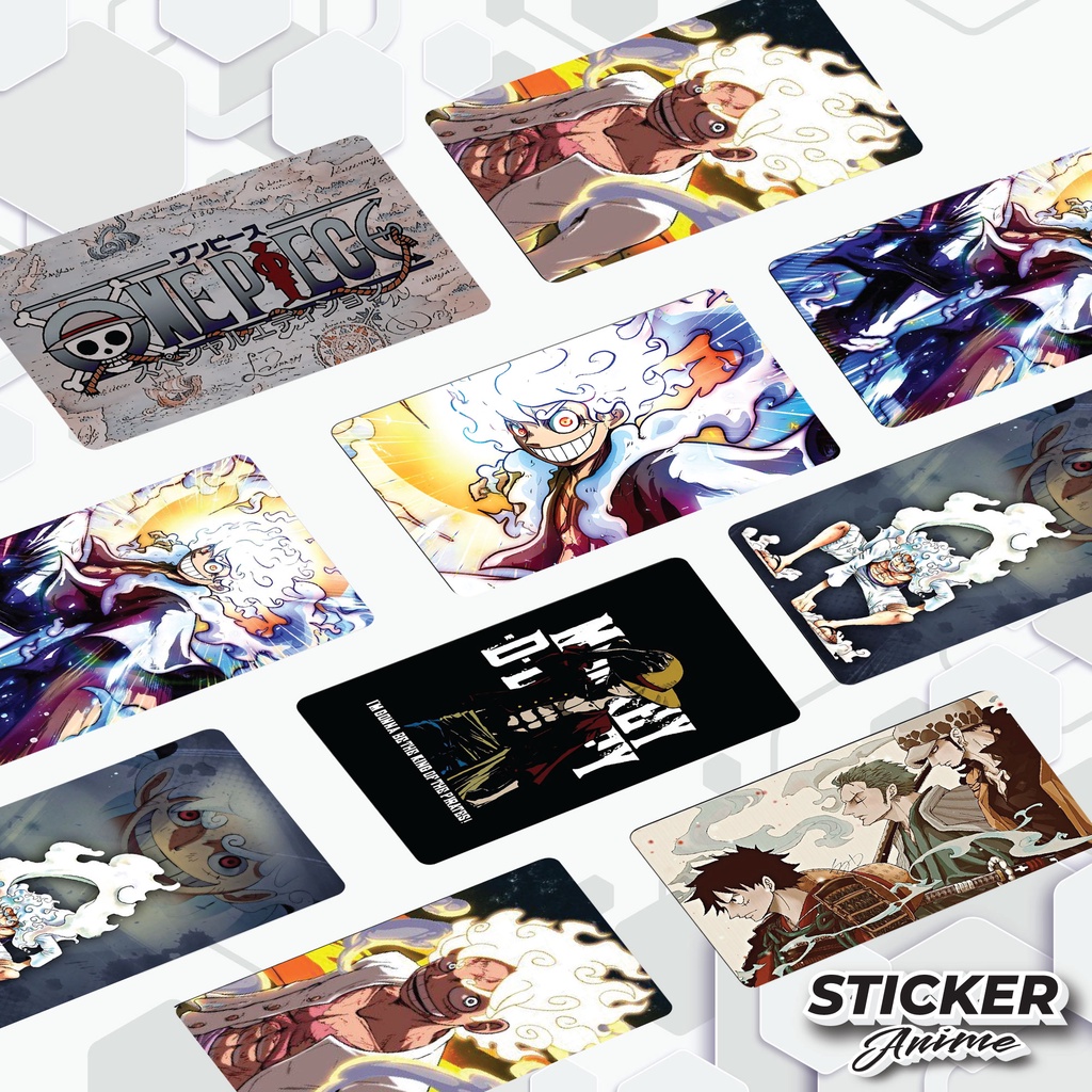 Sticker Anime One Piece Stiker Card Cover Touch n Go Access MRT LRT ATM ...