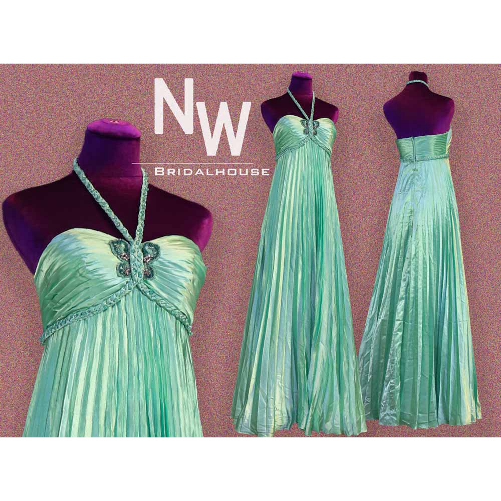 Noelle West Simple Red Ocean Green Evening Gown | Shopee Philippines