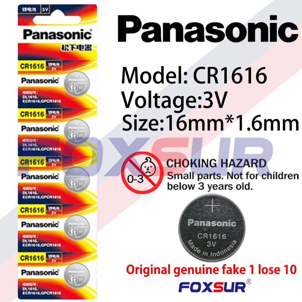 Original Panasonic CR1616 3V Lithium Battery For Watch Remote Control ...