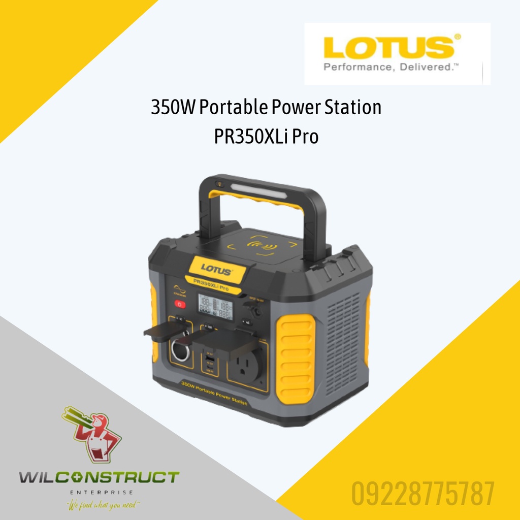 LOTUS PORTABLE POWER STATION 350WATTS PR350XLi Pro | Shopee Philippines