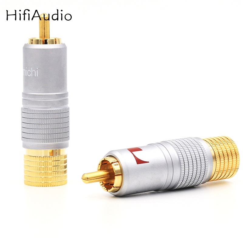 Nakamichi RCA Plug Audio Cable Connector 24K Glod plated+ shipping free +100% new | Shopee ...
