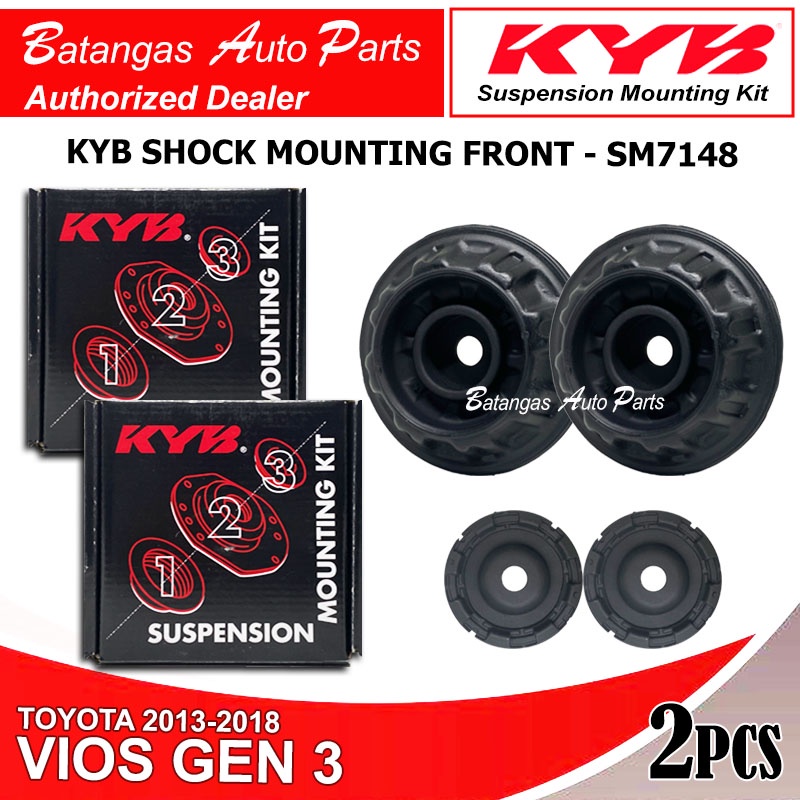 KAYABA KYB SHOCK MOUNTING TOYOTA VIOS 2013-2018 FRONT SET 2PCS | Shopee ...