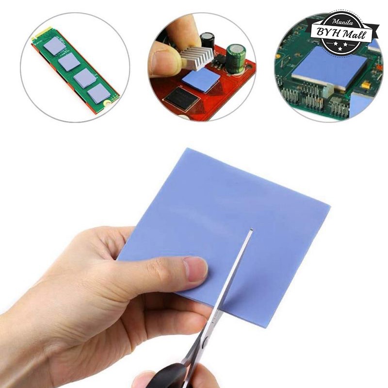 100pcs Circuit Board Heat Dissipation Pads GPU CPU Heatsink Cooling ...