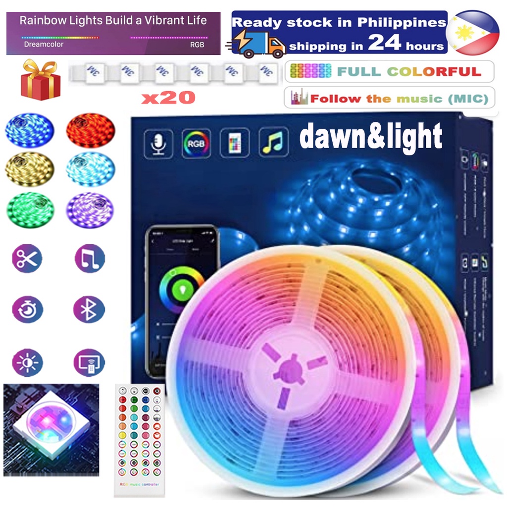 LED Strip Lights LED Lighting Strips LED Tape Light with APP/Remote ...
