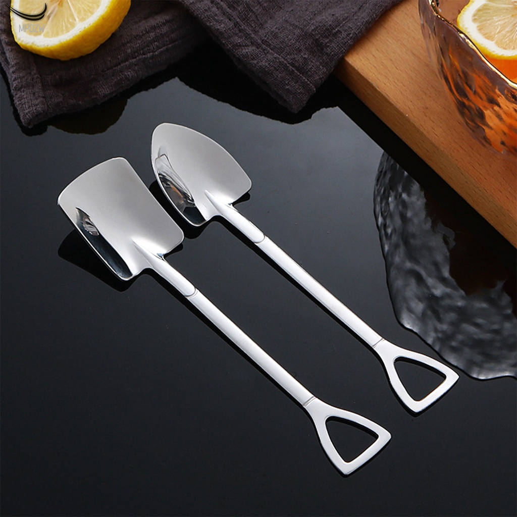 Stainless Steel Spade Spoon Coffee Dessert Watermelon Spoon Dining ...