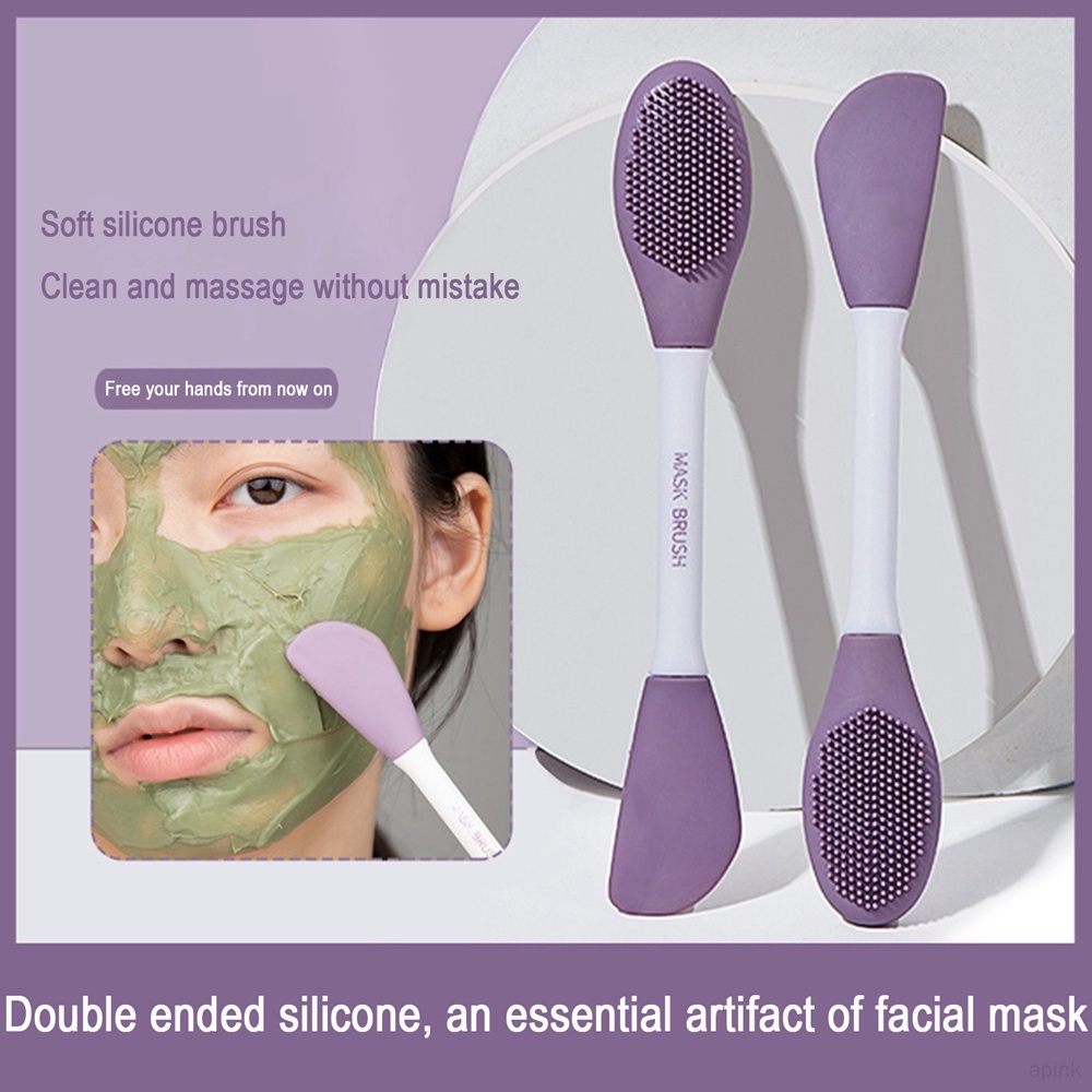 Silicone Mask Brush Facial Scrub Cleansing Exfoliating Brush Mask ...