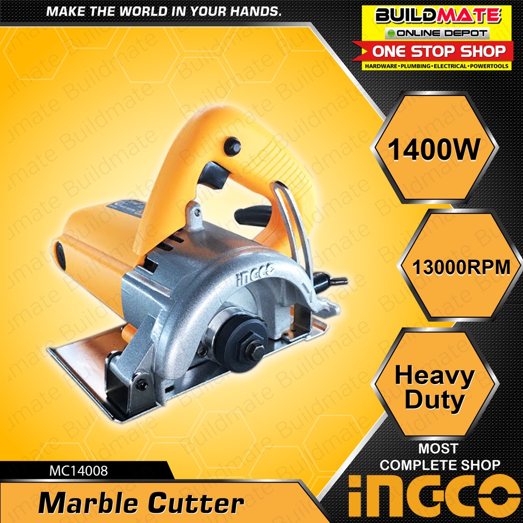 Buildmate x INGCO Marble Cutter 1400W MC14008 +FREE IPT | Shopee ...
