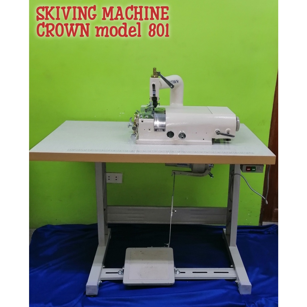 MACHINE/CROWN MODEL 801 LEATHER SKIVING INDUSTRIAL MACHINE (BRAND-NEW ...