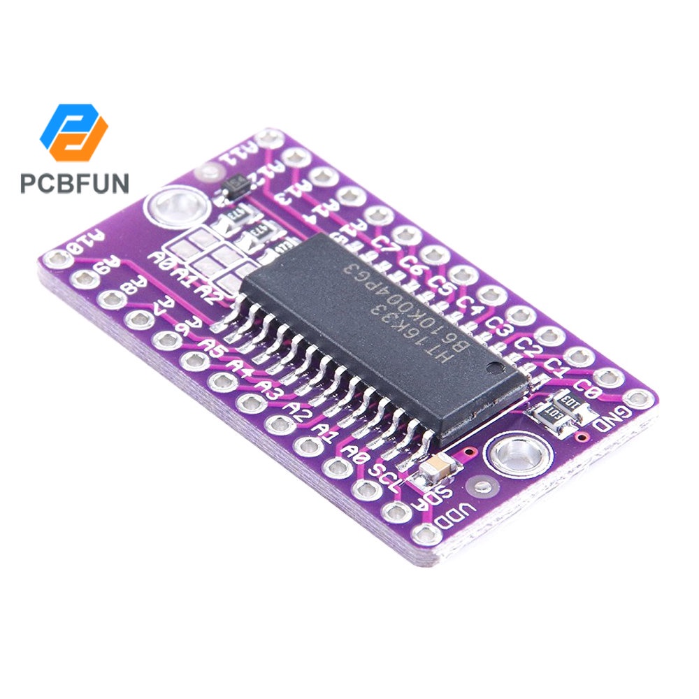 Pcbfun Ht16k33 Dot Matrix Led Control Drive Module Digital Tube Drive Development Board Shopee 