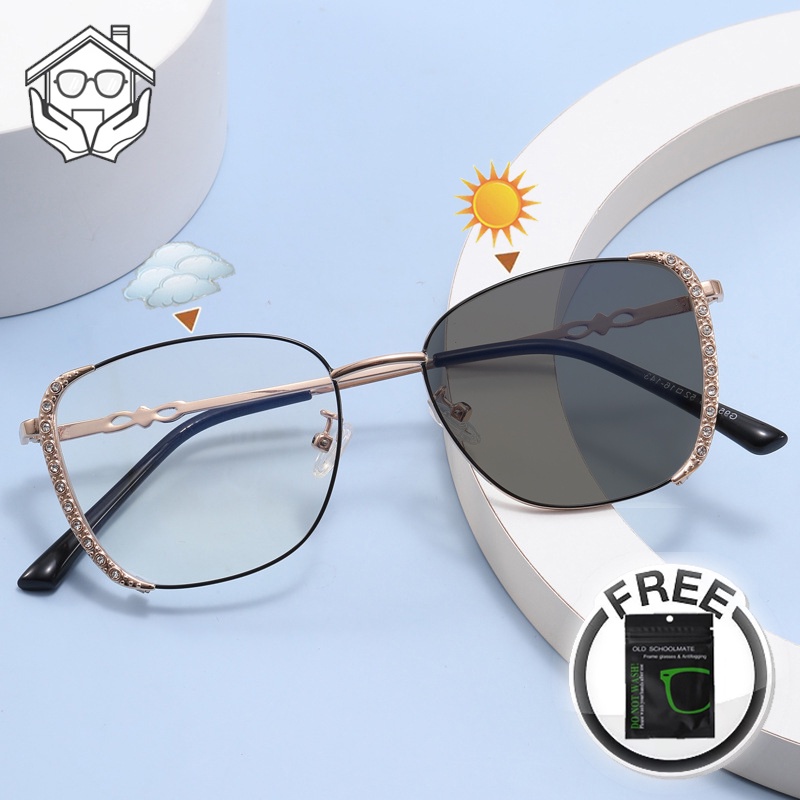 Photochromic Anti Radiation Eyeglass For Women Men European American ...