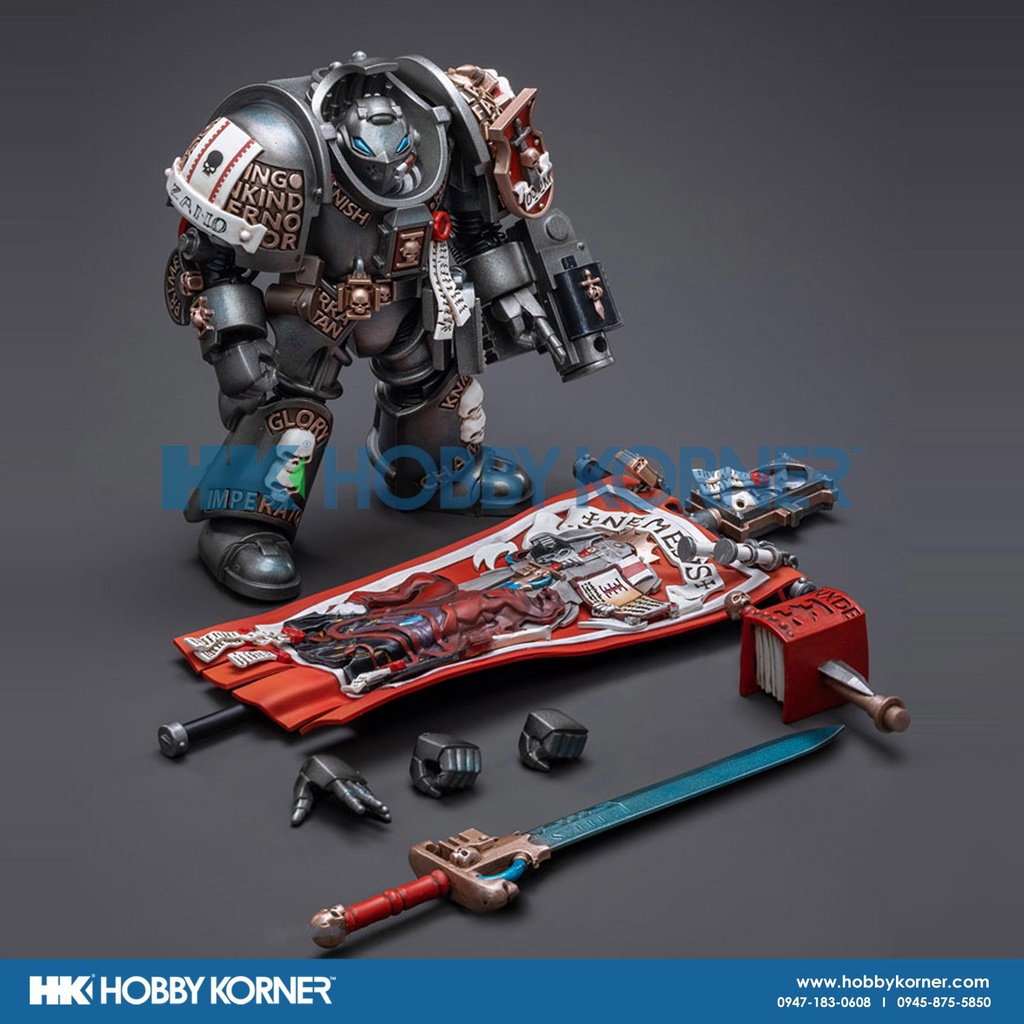 (IN STOCK) JOYTOY 1/18 Scale JT3198 Warhammer 40,000 Grey Knights Terminator Retius Akantar ...