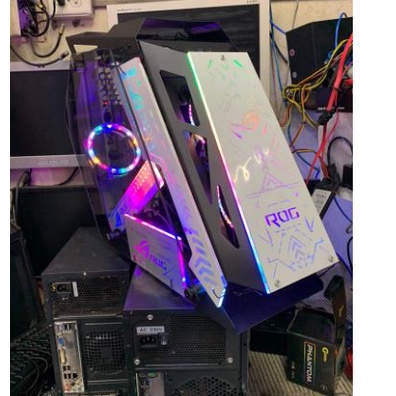 Keytech Cyborg Robot Tempered Glass with RGB Panel Light ( mATX ROG ...