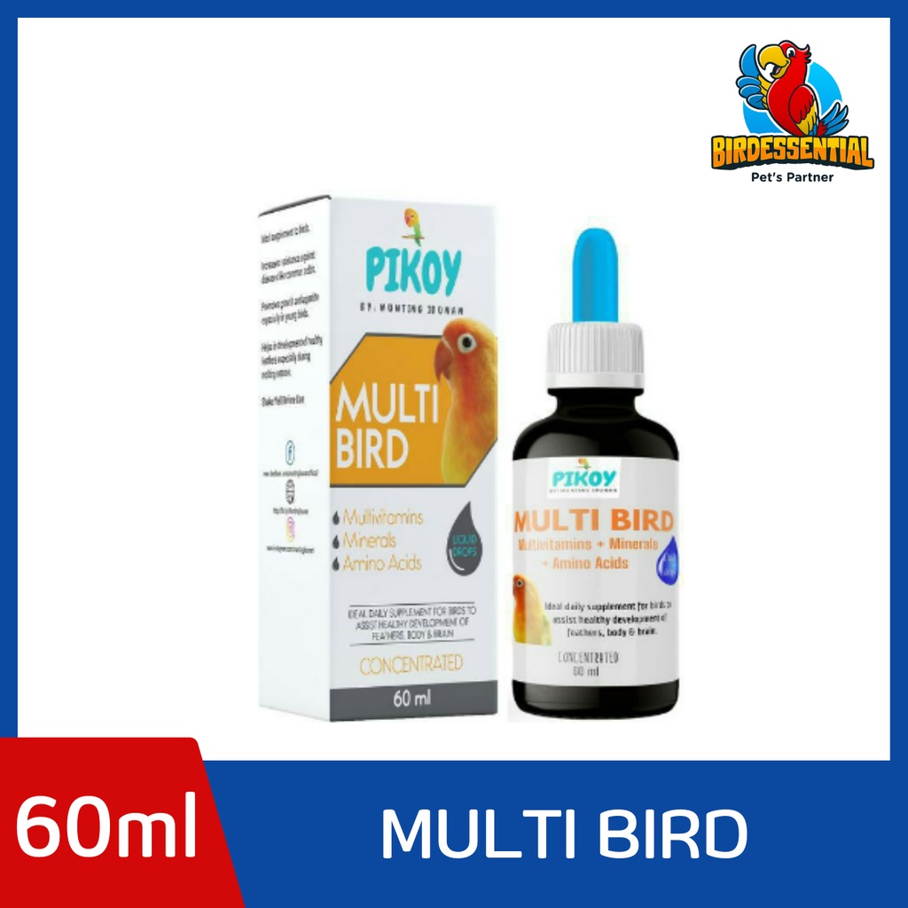 PIKOY MULTI BIRD Liquid Multivitamin & Mineral Drops With Essential ...