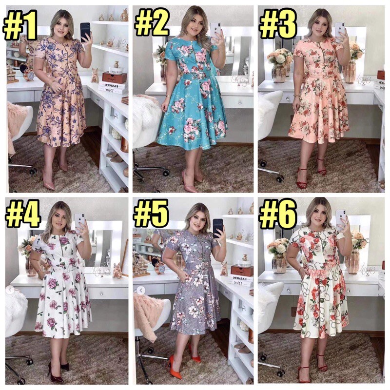 2226/2030 Assorted Design Dress (FIT TO LARGE) | Shopee Philippines