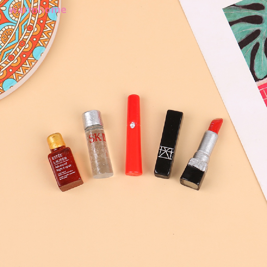 WMPH 5Pcs 1:12 Dollhouse Miniature Cosmetics Lip Model Children DIY ...