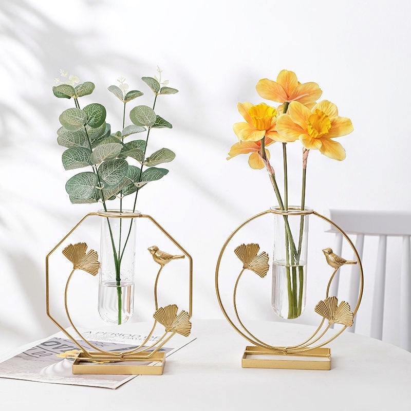 Nordic Aesthetic Flower Vase Glass Minimalist Living Room Table ...