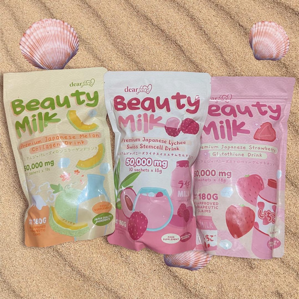 50000mg Beauty Milk Japanese Melon Collagen Strawberry Glutathione ...