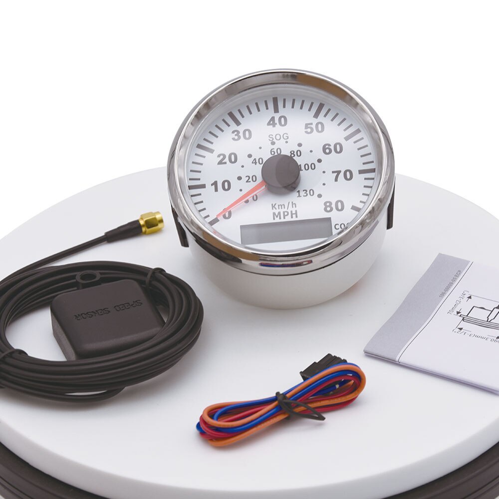 Universal 85mm Marine GPS Speedometer Tuning Auto Car Meter 9-32V With ...