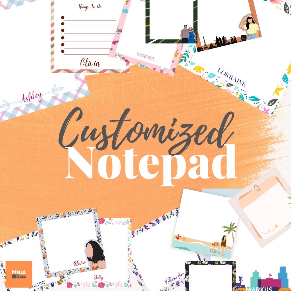 CUSTOMIZED NOTEPAD (PERFECT FOR YOUR NOTES, LETTERS OR EVEN FOR GIFT ...