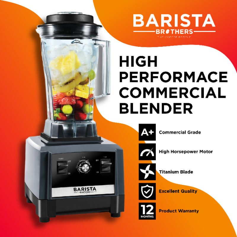 Barista Brothers High Performance Commercial Blender with Speed ...