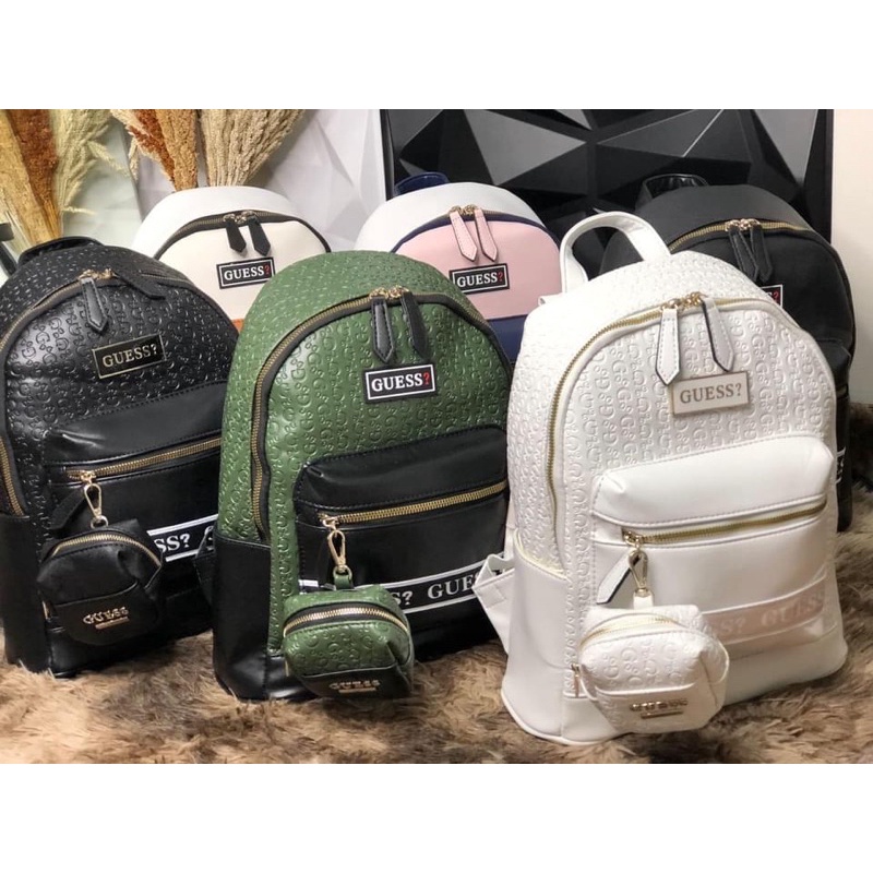Guess backpack with pouch | Shopee Philippines