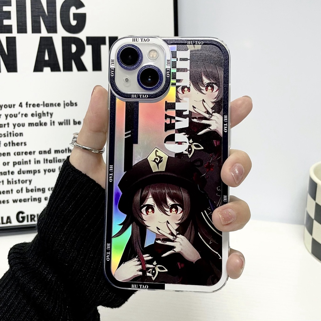 Genshin Impact mobile phone case Wanderer transparent Raiden Shogun ...