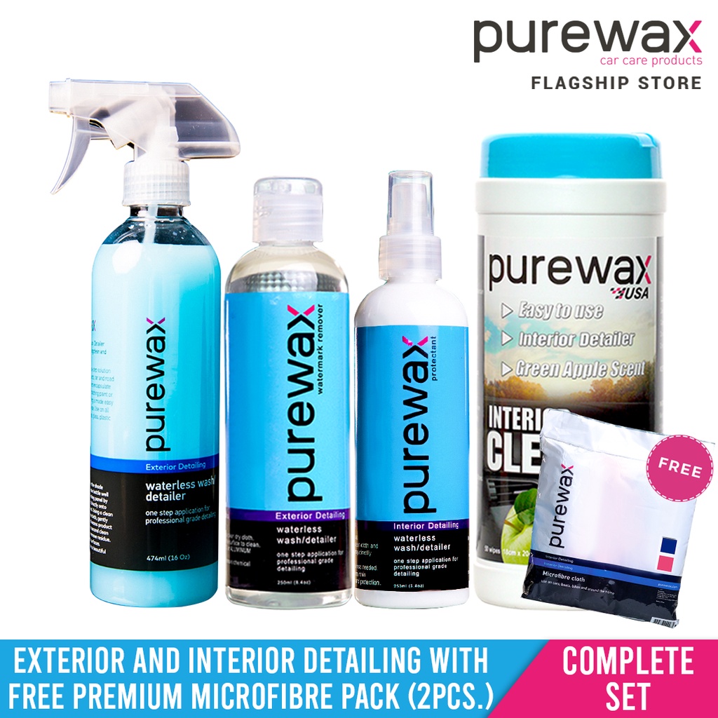 PureWax COMPLETE SET - FREE PureWax Premium Microfibre (2pcs.) | Shopee ...