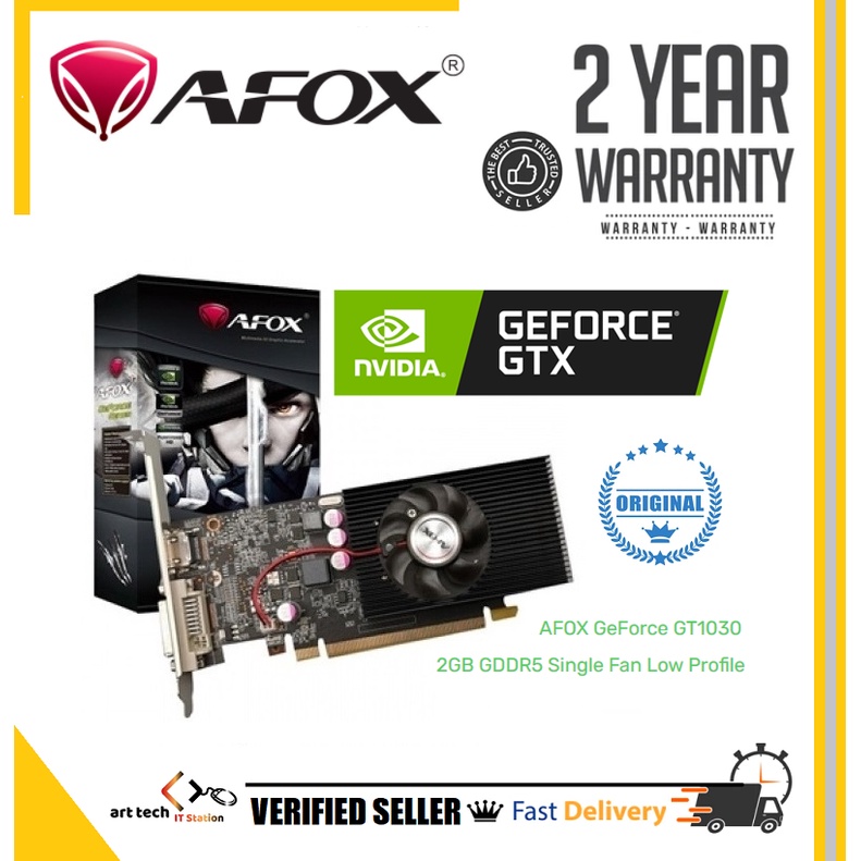 AFOX GT1030 2GB GDDR5 Single Fan Low Profile / COLORFUL GT1030 2GB ...