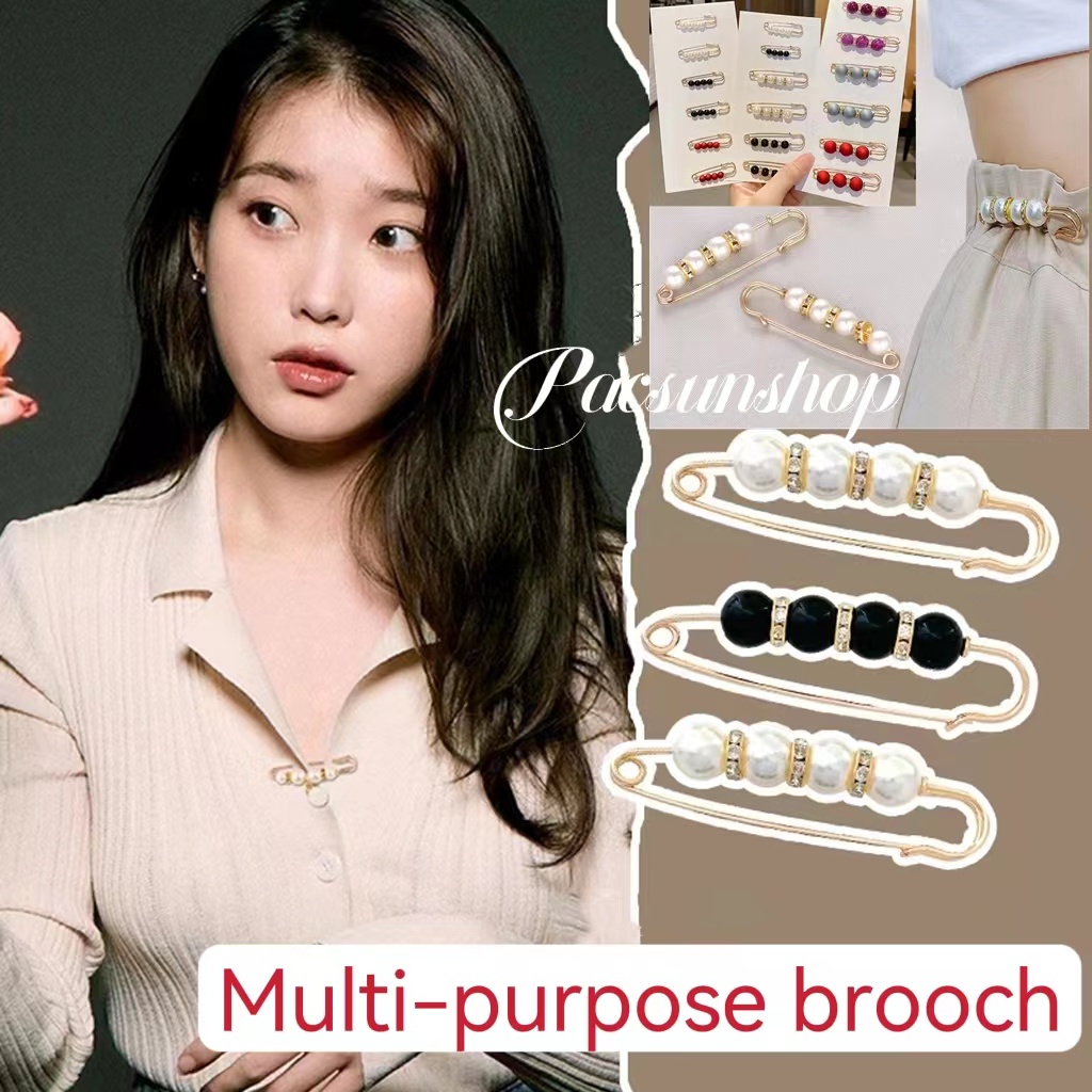Women's Cute Brooch Fashionable and Versatile Pearl Brooch Collect ...