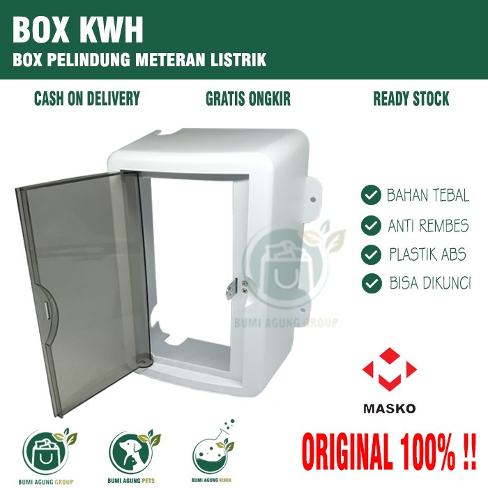 Kwh BOX SAFETY PROTECTOR ELECTRIC METER TOKEN PULSA MASKO THICK PREMIUM ...