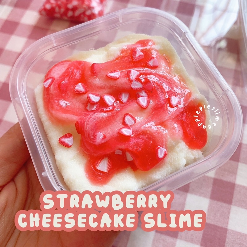 Strawberry CHEESE SLIME | Shopee Philippines
