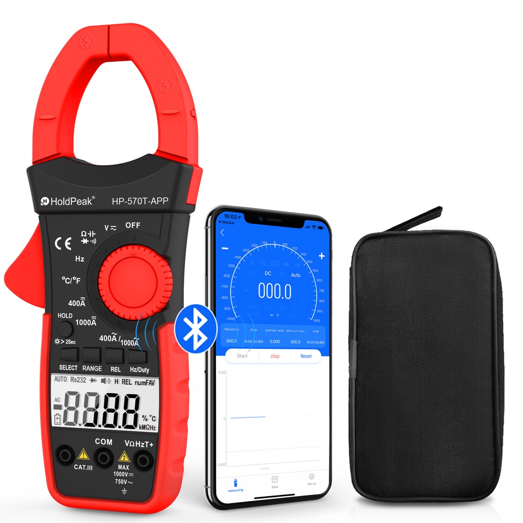 Clamp Meter Digital Clamp Meter AC DC 1000V Voltage AC Current 1000A ...