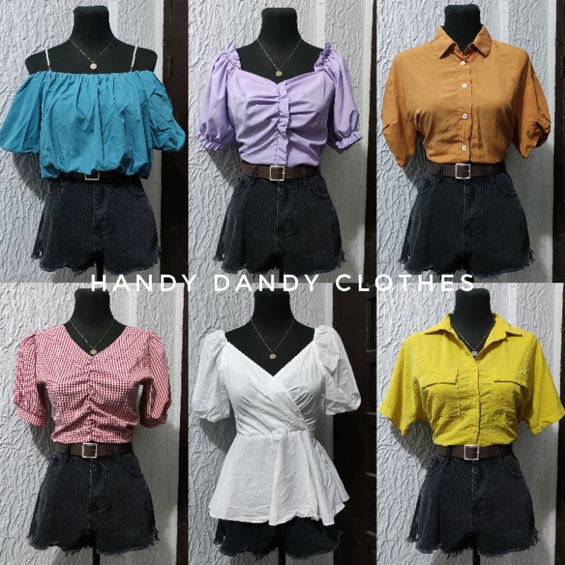 SALE Mixed Premium Tops (SHOPEE LIVE SELLING CHECKOUT ONLY) | Shopee ...