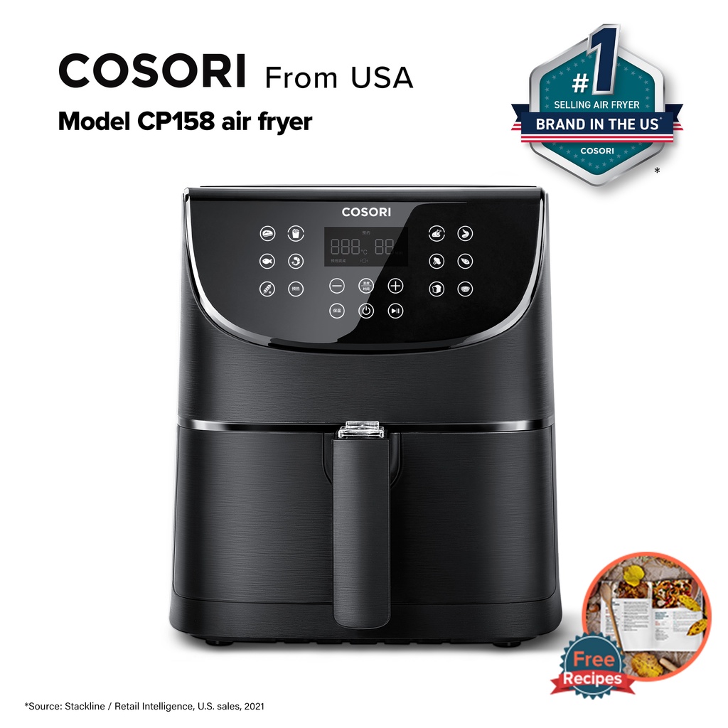 Cosori 5.5L (5.8 Quart) Pro Air Fryer CP158-AF (Black) | Shopee Philippines