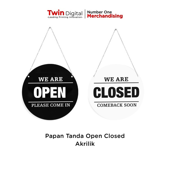 Signage Instruction Board OPEN Close - Acrylic OPEN CLOSED Sign Board ...