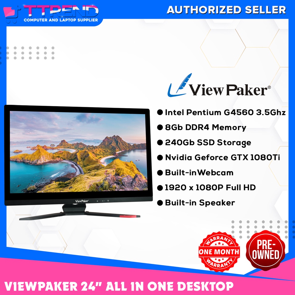 VIEW PAKER 24" ALL IN ONE DESKTOP PC | TTREND | Shopee Philippines