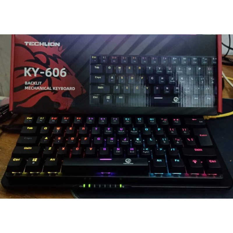 Techlion KY-606 Mechanical Keyboard TKL | Shopee Philippines