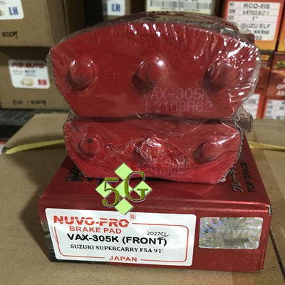 BRAKE DISC PAD RED BOX VAX-305K FRONT SUZUKI SUPERCARRY F5A MULTICAB 91 ...