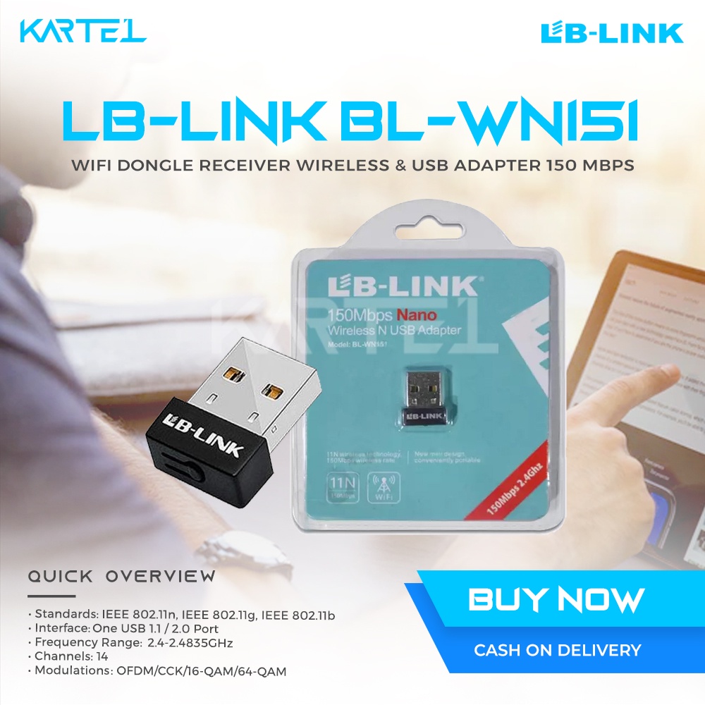 LB-LINK BL-WN151 WIFI Dongle receiver Wireless N USB Adapter 150 Mbps ...