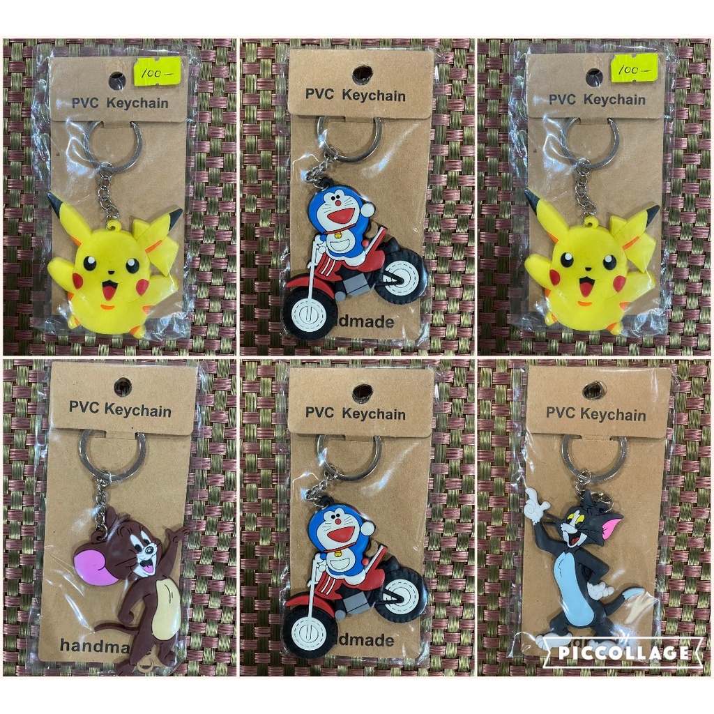 CHARACTER KEYCHAINS - PIKACHU, DORAEMON, TOM, JERRY | Shopee Philippines