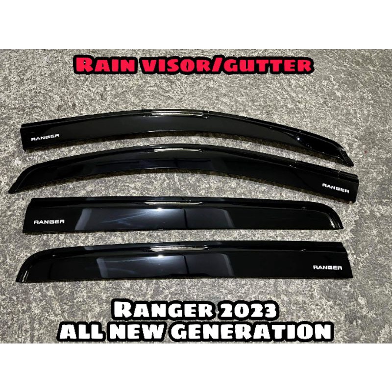 Ford Ranger 2023 Rain Visor/Gutter Thailand made | Shopee Philippines
