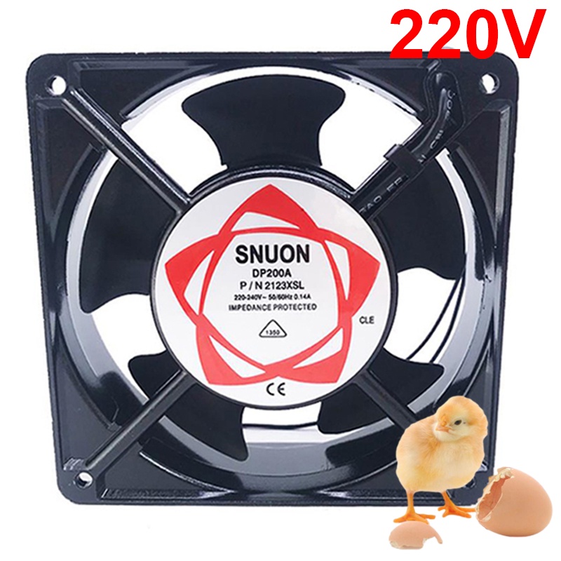 Sunon Blower Fan 220V AC Metal Blower Exhaust Rotary Cooling Fan for DIY Egg Incubator ...
