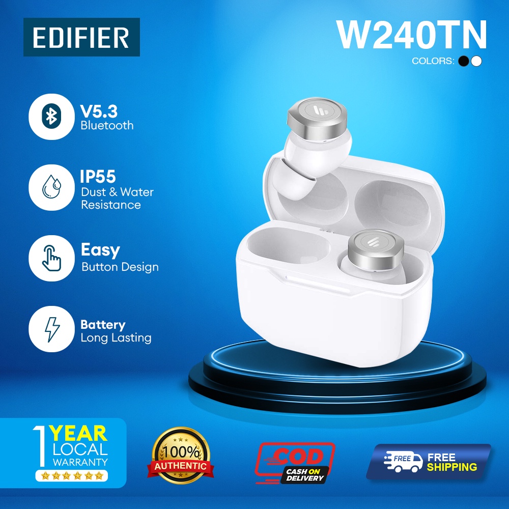 Edifier W240TN - True Wireless Noise Cancellation In-Ear Headphones ...